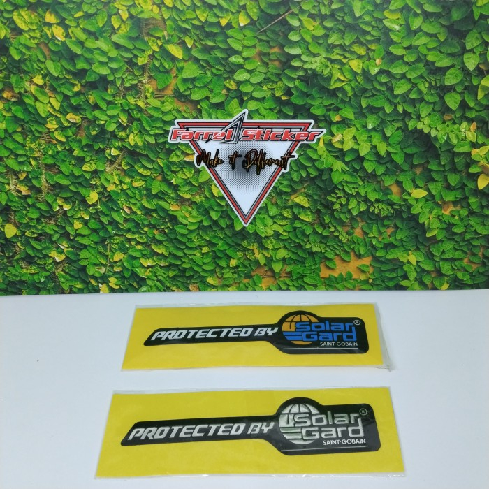 Sticker Protected By Solar Gard Embossed Window film Sticker | Shopee ...
