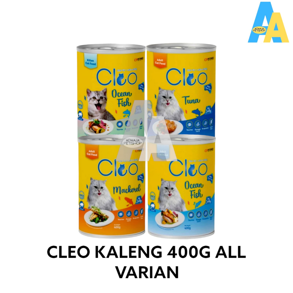 Cleo Cans 400g Cat Wet Food All Variants | Shopee Philippines