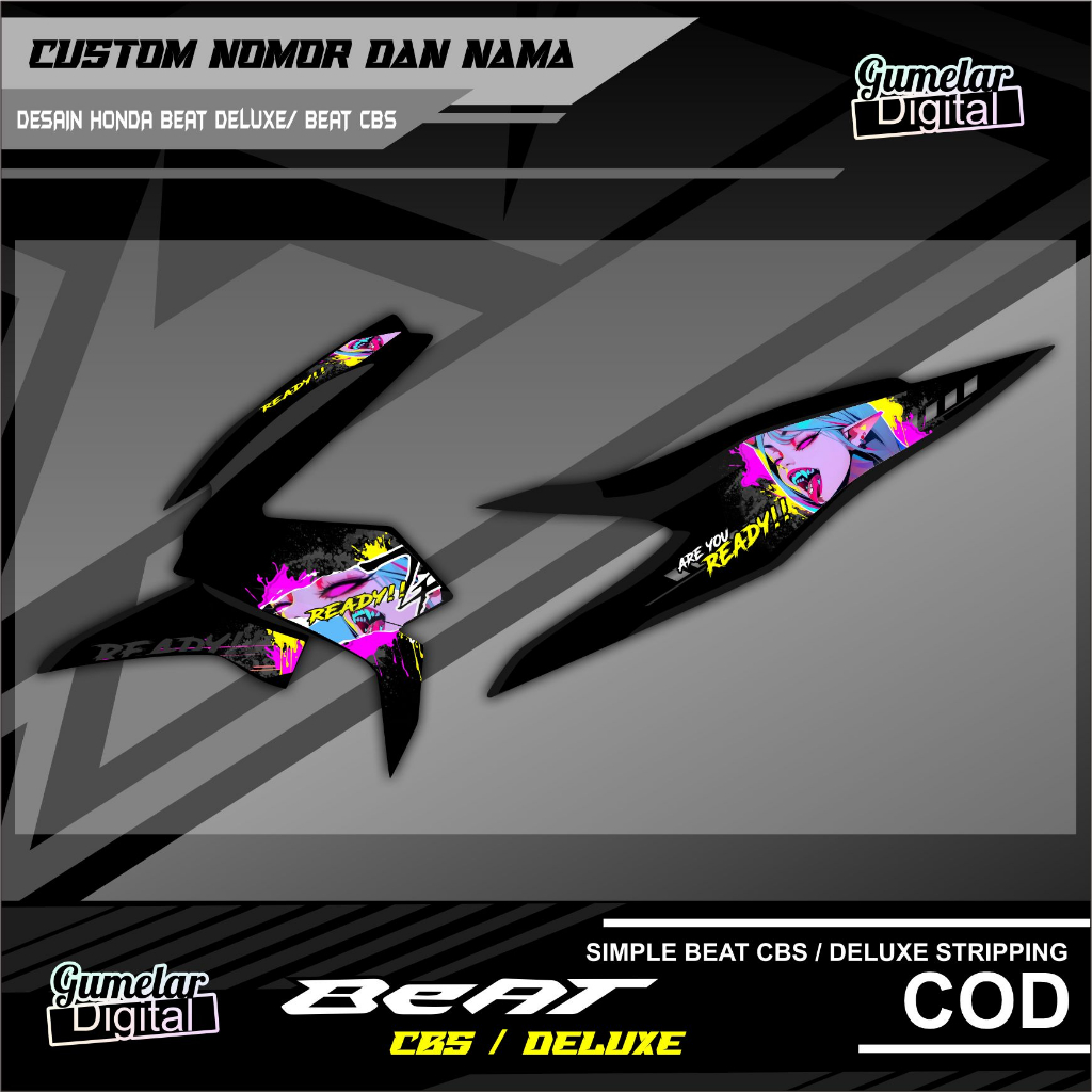 Simple STRIPING HONDA BEAT DELUXE BEAT STREET CBS ANIME ARE YOU READY ...