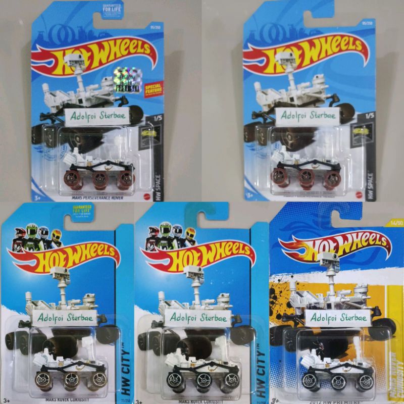 Hotwheels hot wheels mars perverance rover mars rover curiosity hw city ...