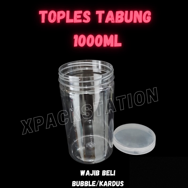 1000ml Thick Cylinder Jar/Clear Tube Jar/Snack Jar | Shopee Philippines