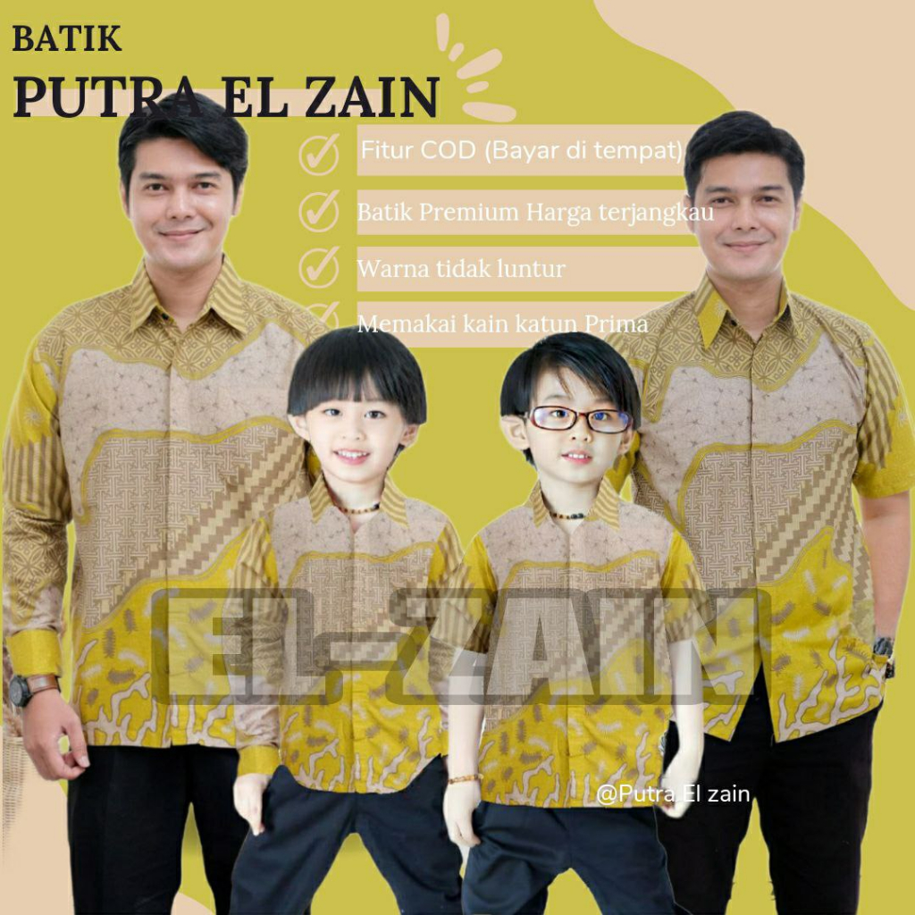 LATEST sweet Couple |BATIK PUTRA EL ZAIN| Couple batik father and son ...