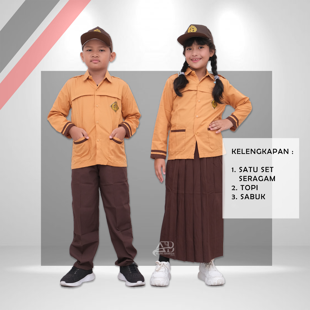 Boys Girls Long Alert Elementary School Scout Uniform Set Oxford Cloth ...