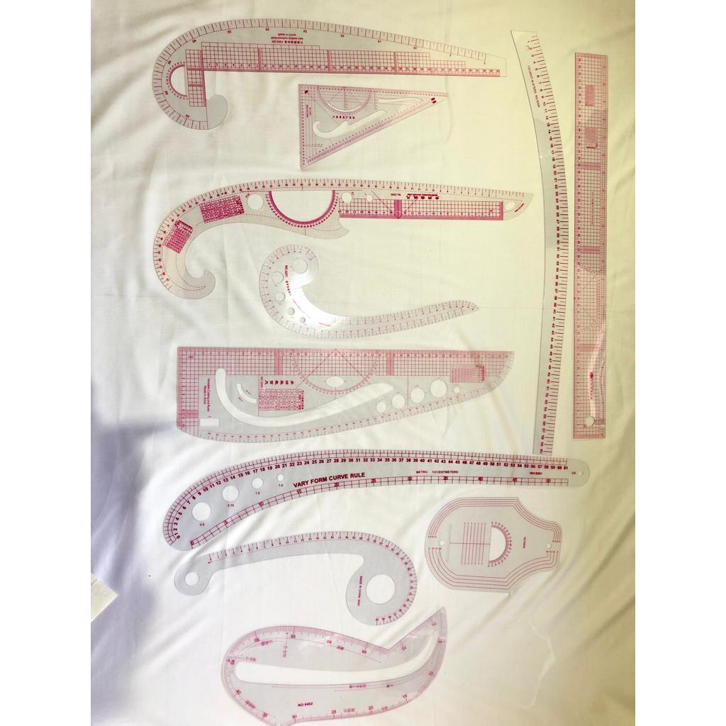 Clear Bending Pattern Ruler For Drawing Pattern Set | Shopee Philippines