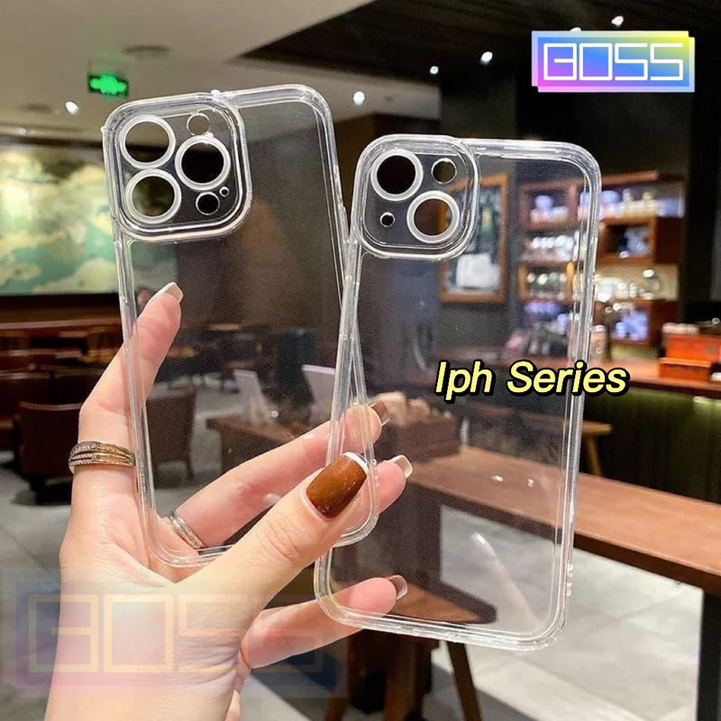 Boss- Case Clear 2.1mm Protec Camera IPH Series IPH 15 Plus Pro Max 14 ...