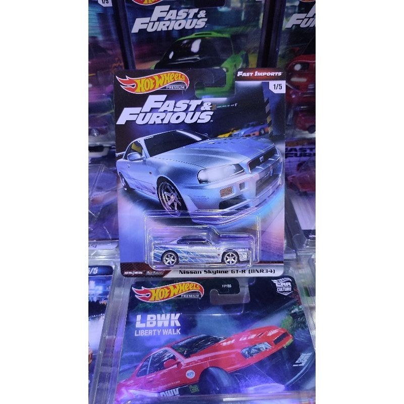 Hotwheels Nissan Skyline GT-R BNR34 R34 FAST IMPORT FAST AND FURIOUS ...
