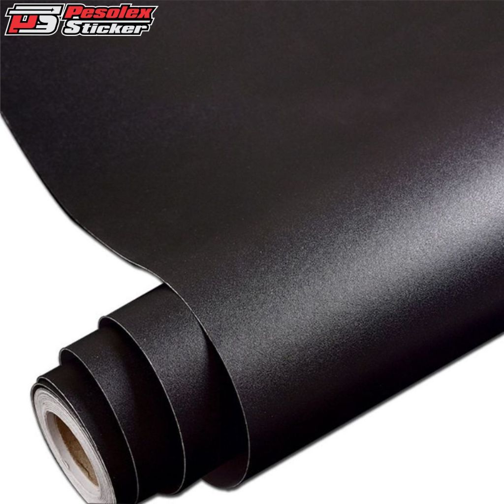 HITAM Akotlet Sticker Black Doff Black Matte Rough Orange Peel 50cm x ...