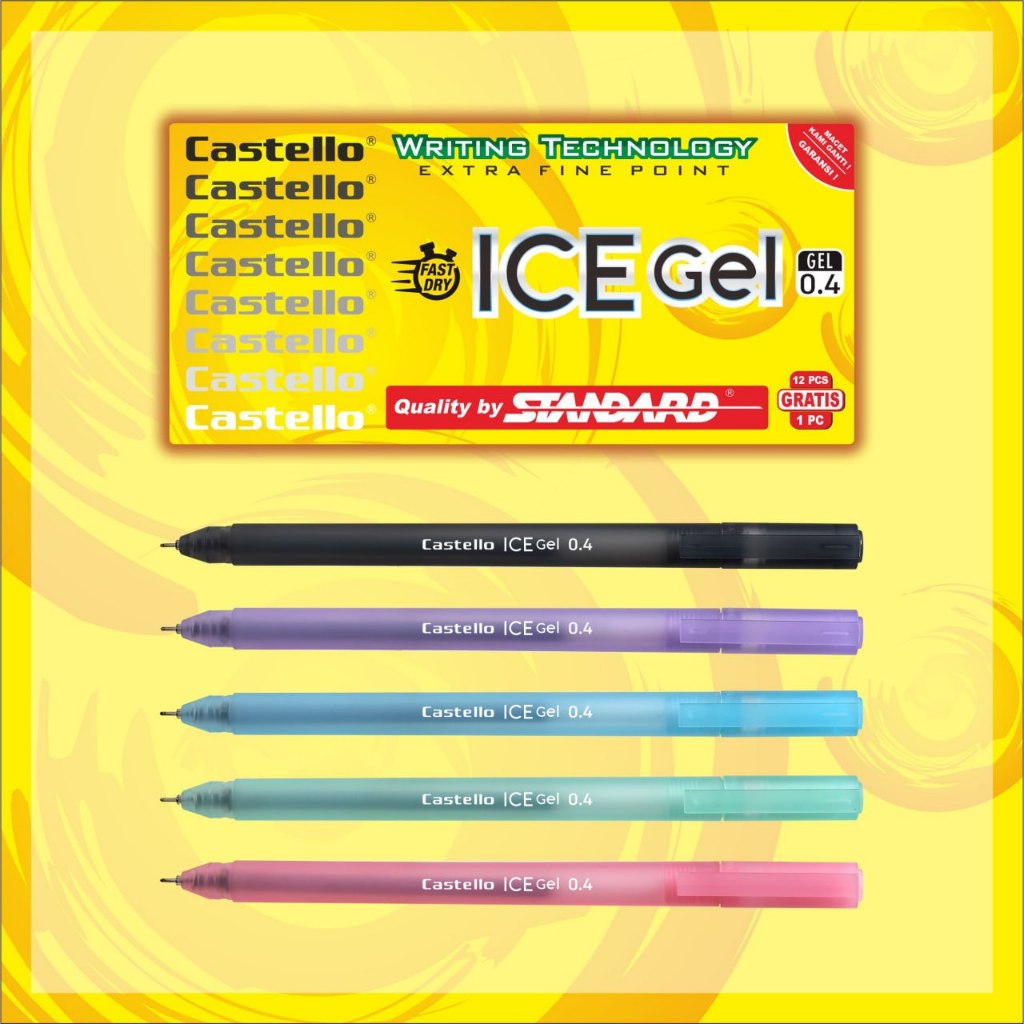 Standard Pen - Castello Ice Gel 0.4 Contents 12+1 Pcs / 1 Pack (Pen ...