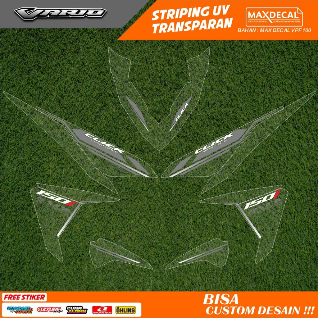 Transparent STRIPING VARIO FACELIFT LIS STICKER UV ALL NEW VARIO SEMI ...