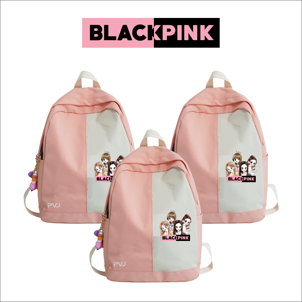 Pvj Blackpink Bag Kpop Character Girls Backpack For Elementary School ...