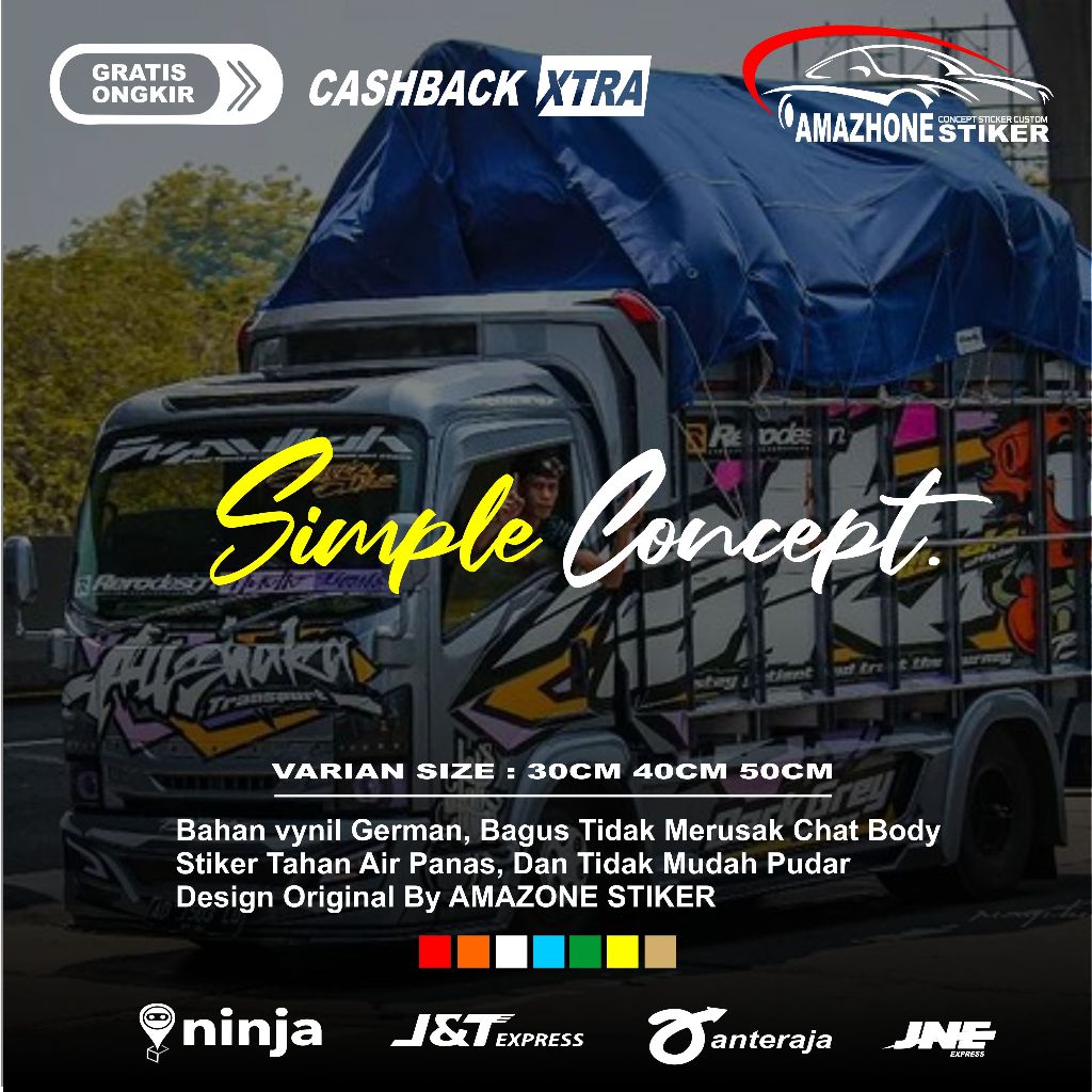 Pick up Truck Windshield Sticker simple concepct Sticker Variation ...