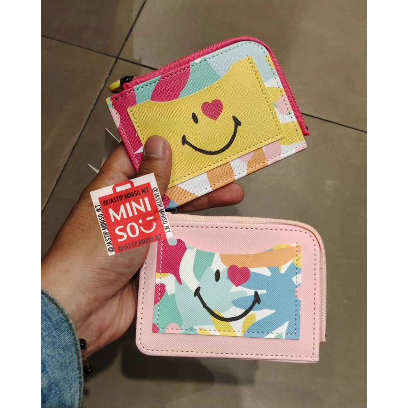 Miniso Coin Wallet Semi Box Smiley World Collection (12x9x1cm) | Shopee ...