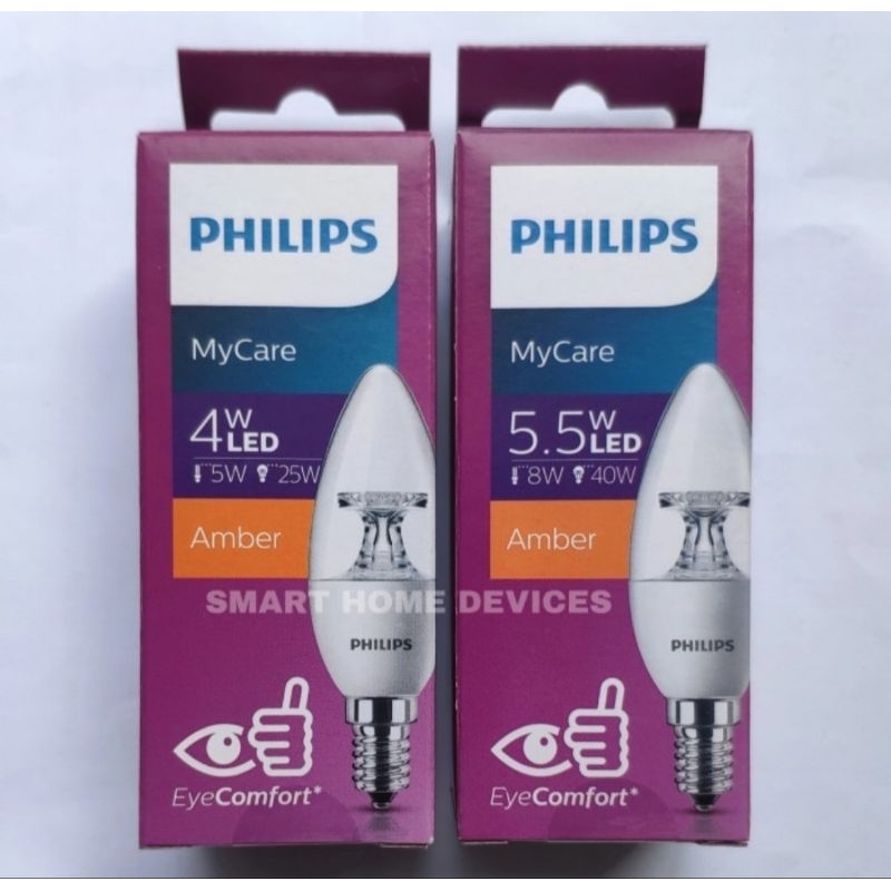 PHILIPS LED Candle Threaded Hanging Decorative Table Lamp E14 4W 5.5W ...