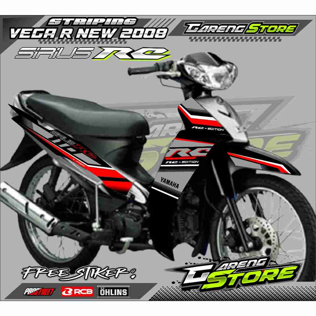 Striping Variations YAMAHA VEGA R NEW 2008 RACING Design/STICKER LIST ...