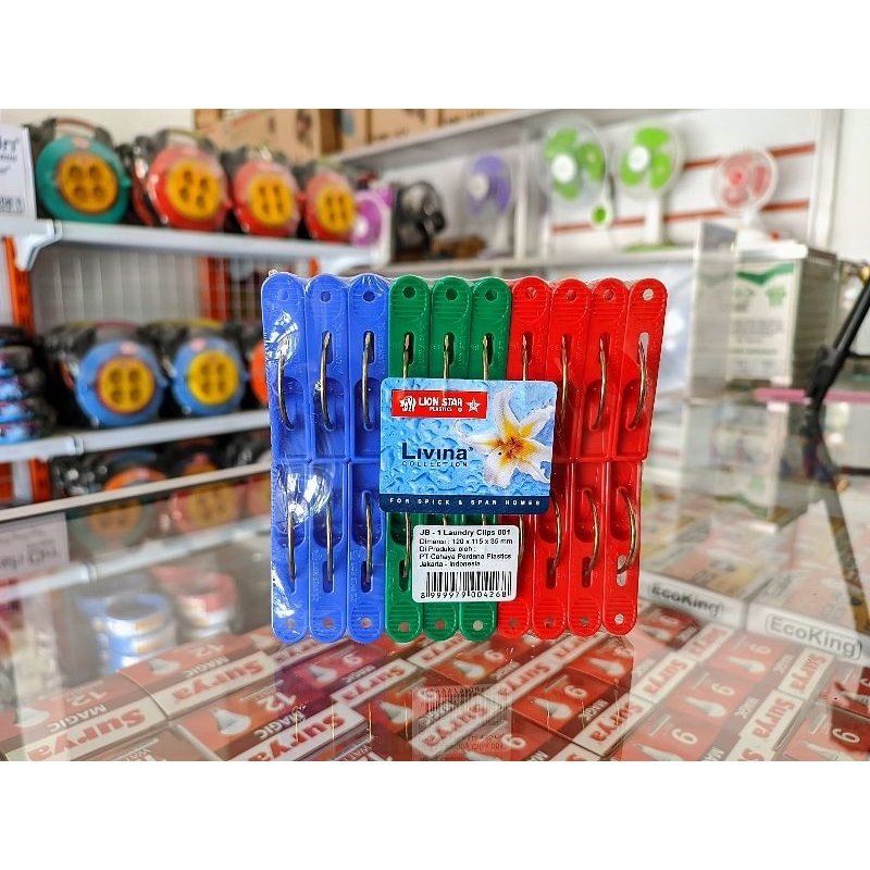 Lion Star Clothespins/Laundry Clips 001 20 pcs | Shopee Philippines