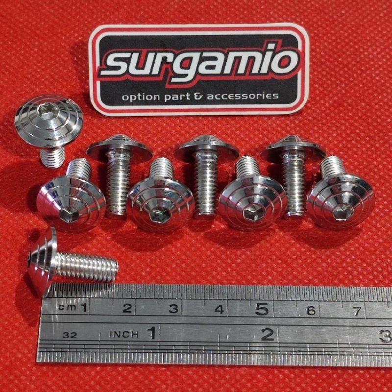 Pointed spiral stainless steel probolt bolts 6x15 thread bolts 10 ...