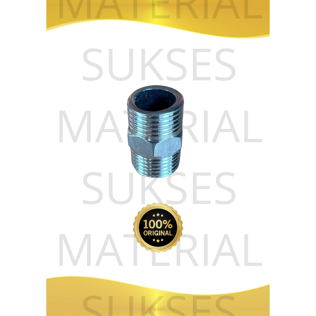 DOUBLE NEPEL DOUBLE NIPPLE 1/2 INCH STAINLESS | Shopee Philippines