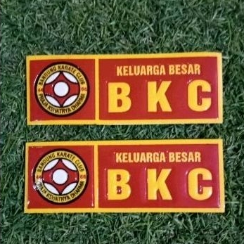 Bkc / BANDUNG KARATE CLUB Logo Embossed Stickers (Pair) | Shopee ...