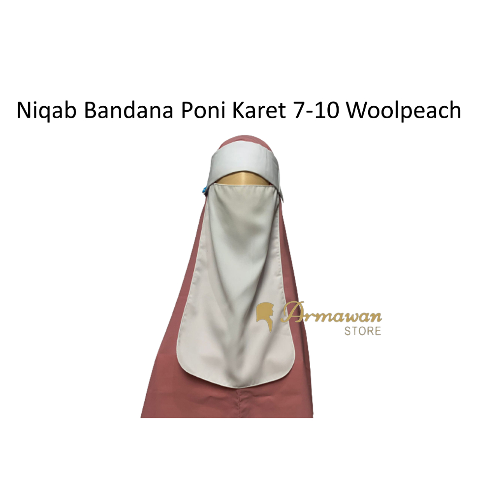 Niqab Bandana with Rubber Bangs for Children Aged 7 - 10 Years ...