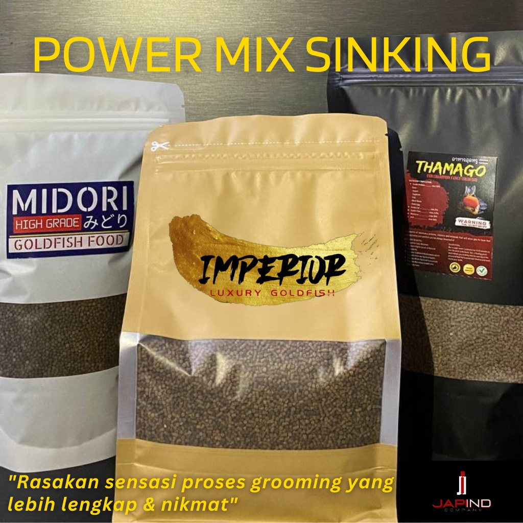 Chef Fish Feed/Goldfish Mix Sinking - Thamago X Midori (50:50) 1500gram ...