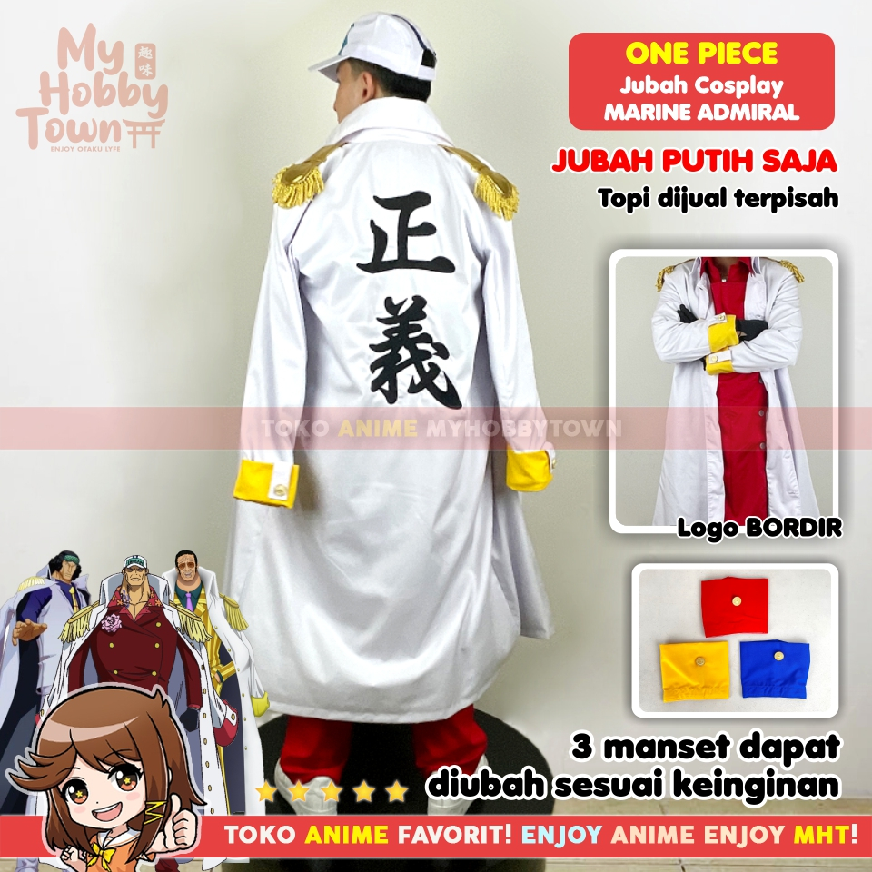 One Piece Anime Cosplay Robe Admiral Akainu Sakazuki Aokiji Kuzan ...