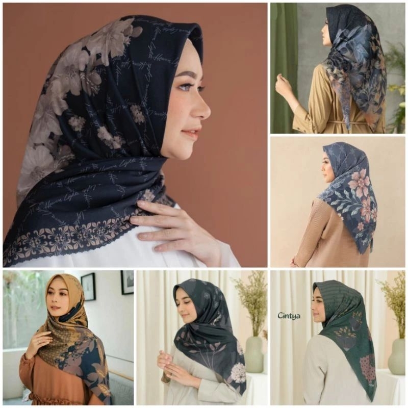 Rectangular Hijab With random lasercutting motif // premium Rectangular ...