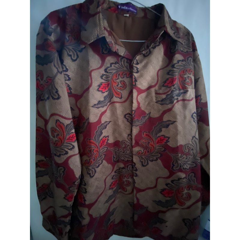 MERAH Red batik pattern | Shopee Philippines