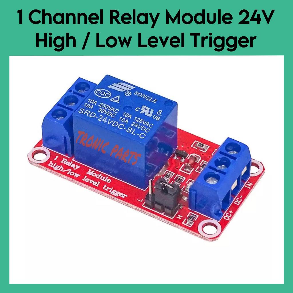 1 Channel Relay Module 24V High / Low Level Trigger | Shopee Philippines