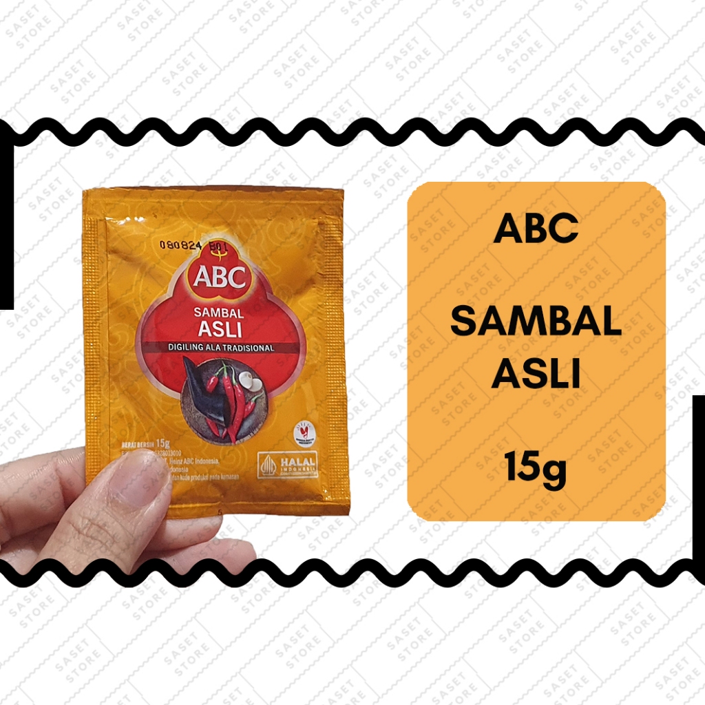 Abc Original Sambal 15g Sachet Kitchen Cooking Seasoning | Shopee ...