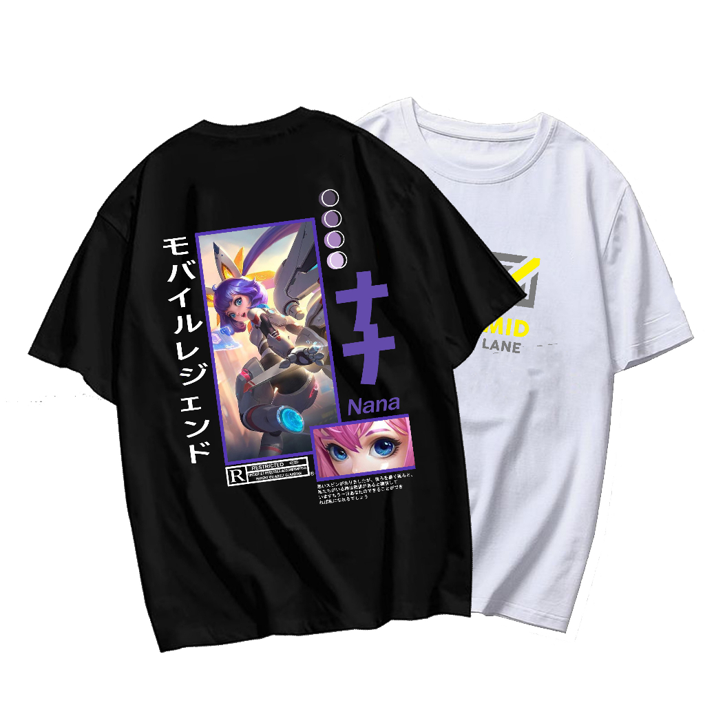 Nana Gajah Mlbb Nana Oversized Distro T-Shirt | Shopee Philippines