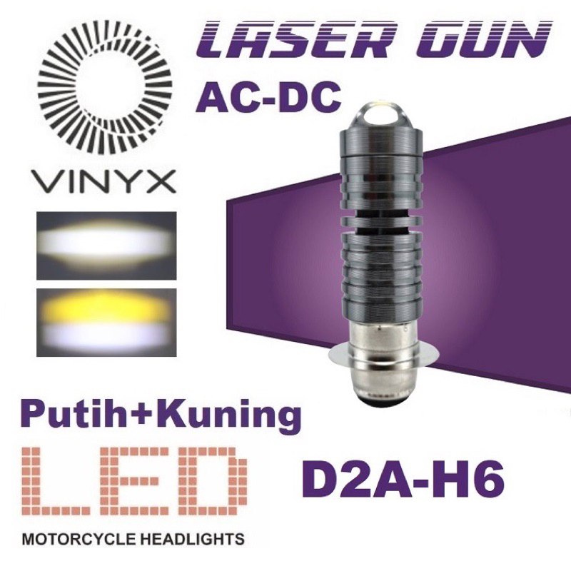 PUTIH H6 p15 led headlights h6 laser led front lights white-white and ...