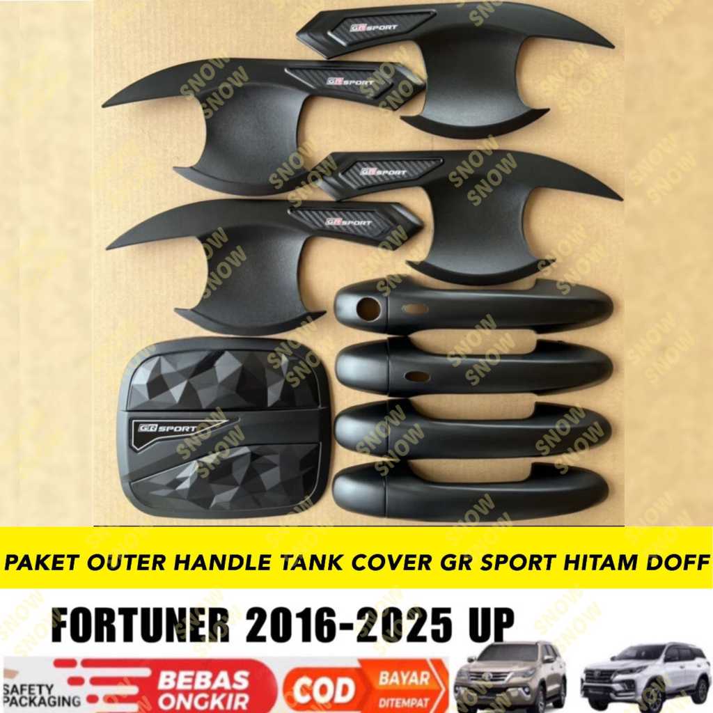 HITAM Package Outer Handle Tank Cover All New Fortuner 2016 2023 2024 ...