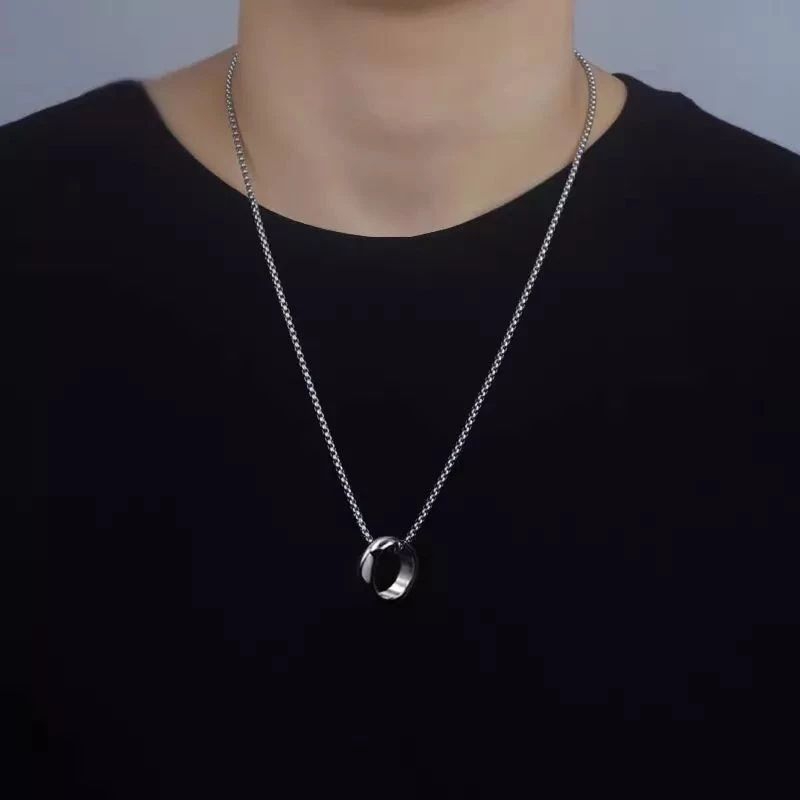 Titanium Necklace ROLO Pendulum Ring VIRAL | Shopee Philippines