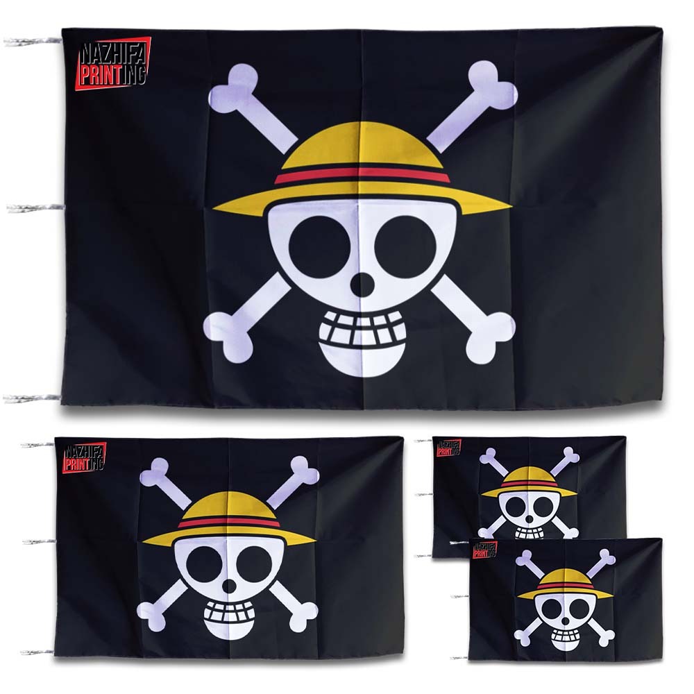 One Piece Flag Pirate Logo Flag One Piece Flag JOLLY ROGER One Piece ...