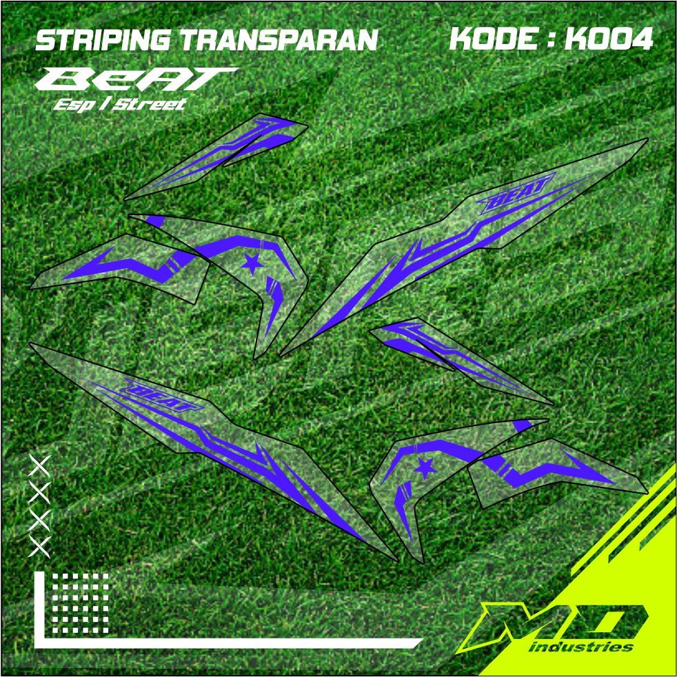 Transparent Striping Sticker Beat Street Full Body Custom Design Beat