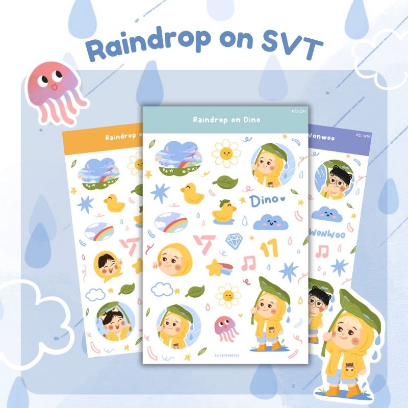 Raindrop on 17 sticker sheets | Shopee Philippines
