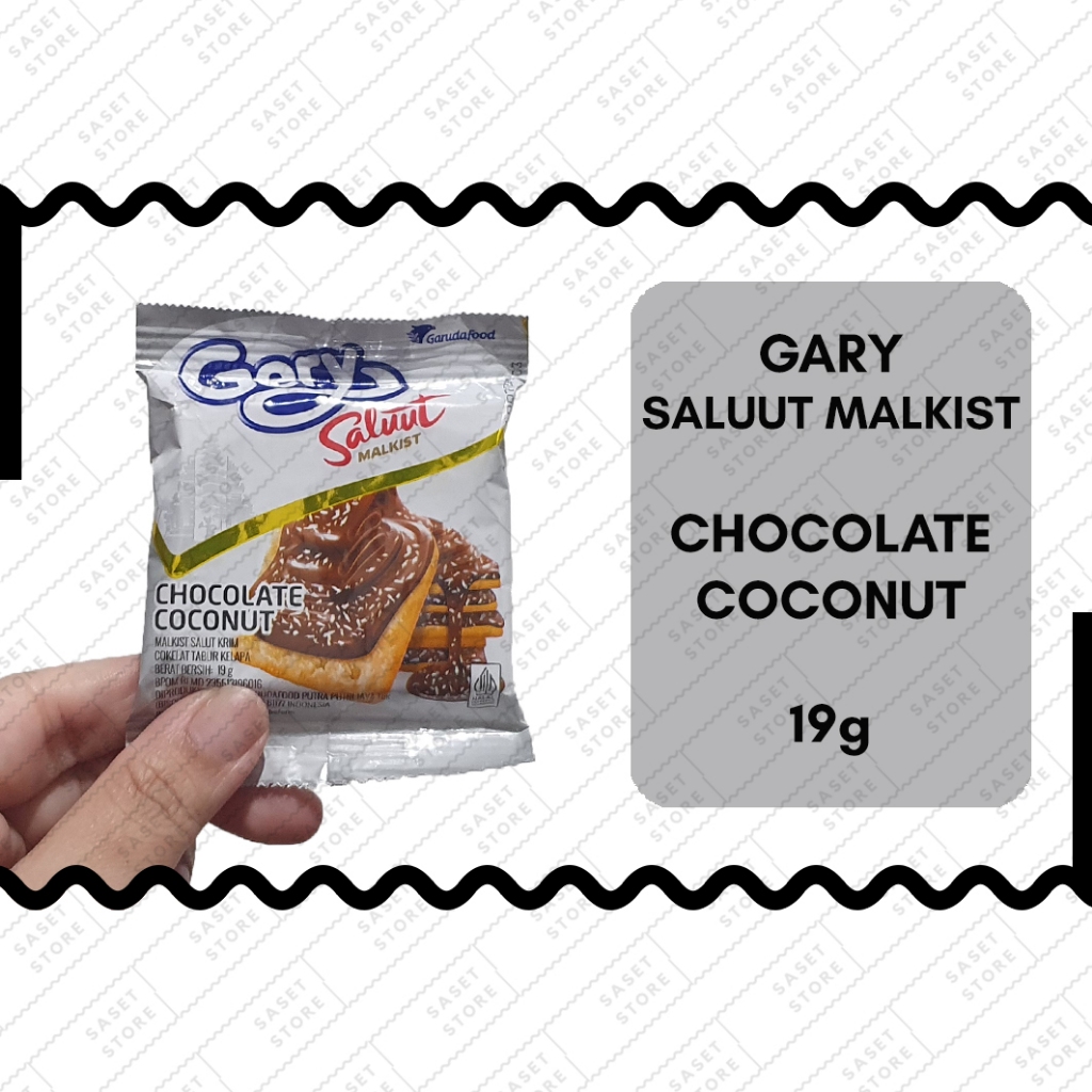 Gery Saluut Malkist Chocolate Coconut 19g Sachet Snack Biscuit Cream ...