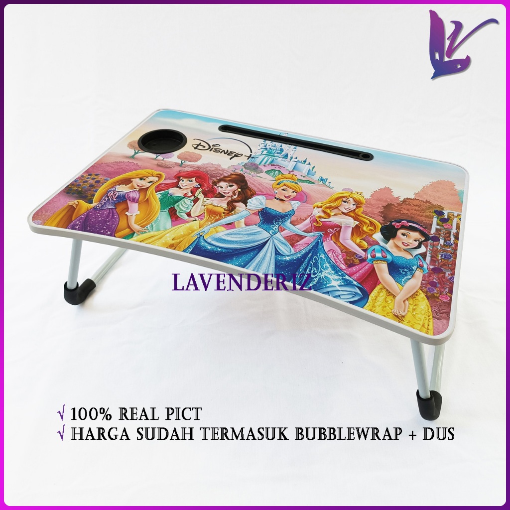Lavenderiz children's study table with PRINCES girl motif, folding ...