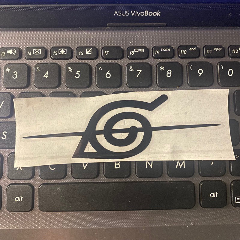 Sticker cutting logo konoha tercoret Cuting uchiha sasuka And itachi ...