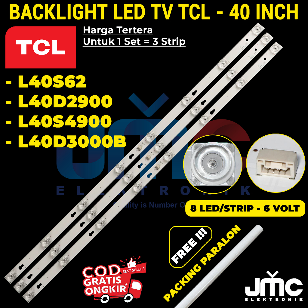 Tcl TV Backlight 40 Inch L40D2900 L40D3000B 40D2900 L40S4900 40S4900 ...