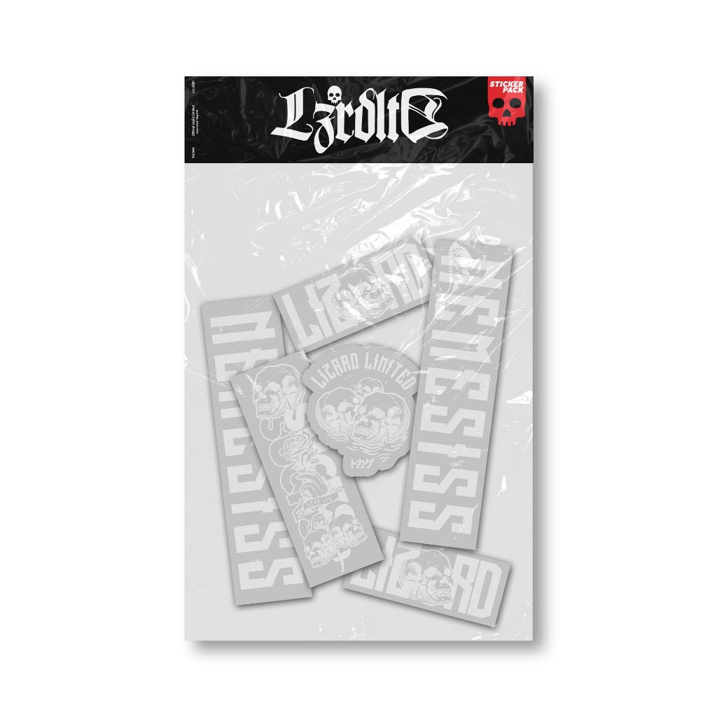 (NMSS002) Sticker Pack Transparent White Ink For BMX Contents 6pc ...