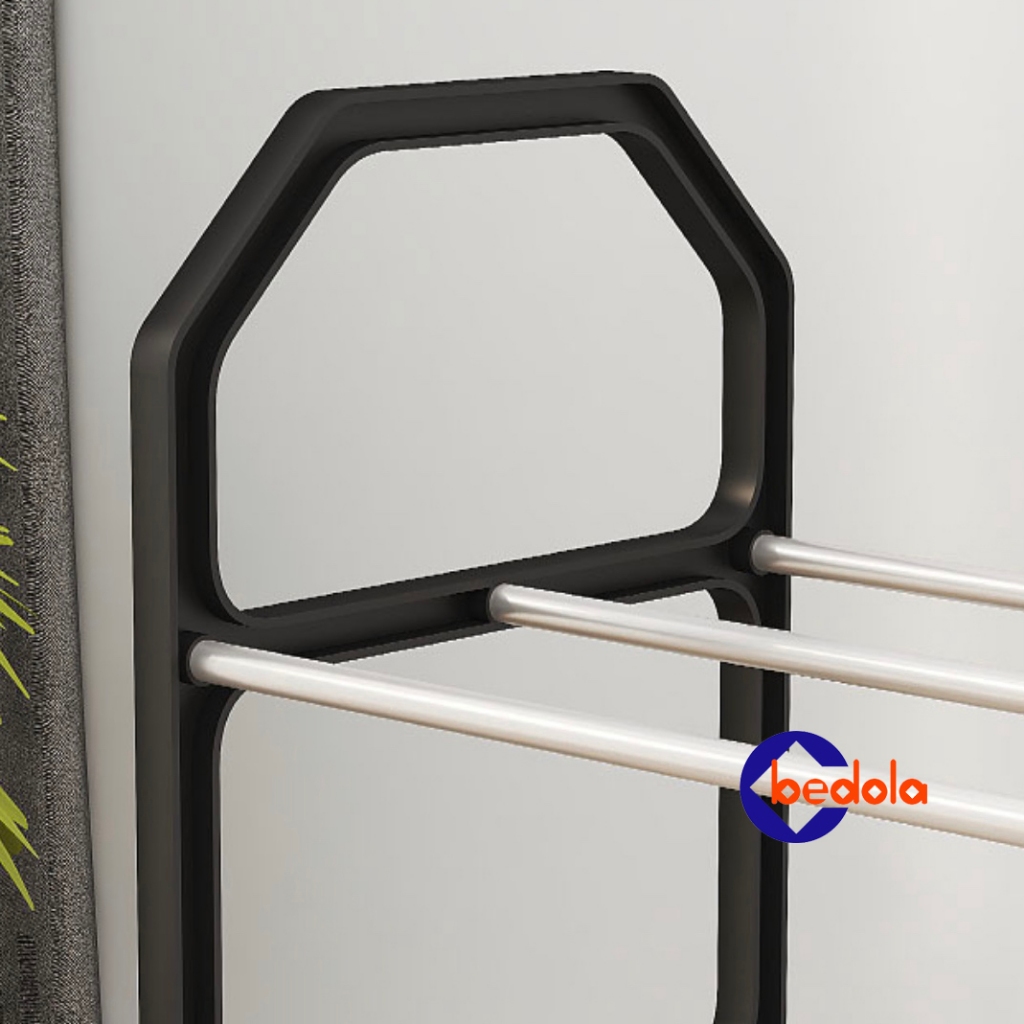 BEST DEALS Bedola 4-tier white shoe rack, portable sandal shoe rack ...
