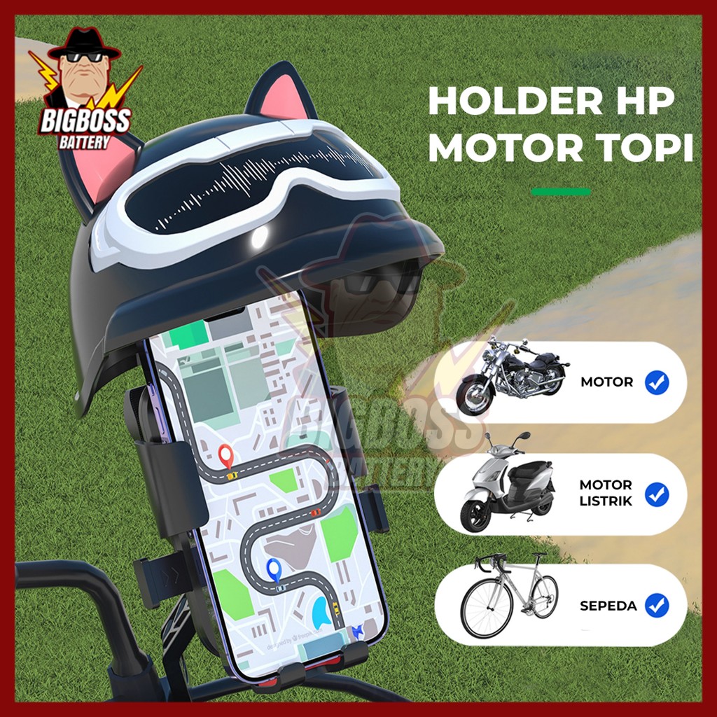 Hp Motorcycle EVOGRIP Holder XY089 plus GEN 2 Iron Rearview Mirror ...