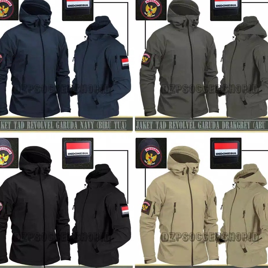 (Lwded) Men's Tactical Jacket Waterproof Indonesian Logo Garuda Tad ...