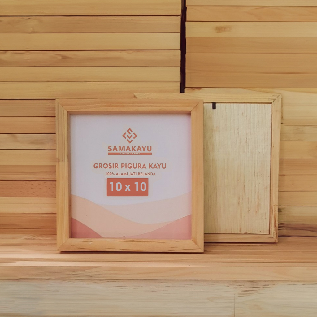 KAYU Dutch Teak Wood Frame Photo Frame 10 x 10 CM | Shopee Philippines