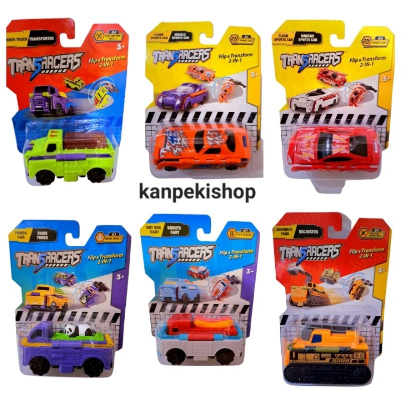 Mini auldey transracers diecast flip car toy that can change shape ...