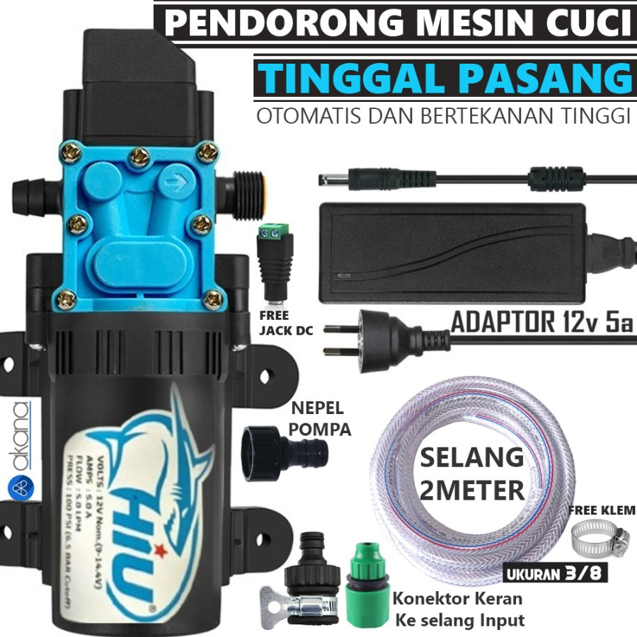 MESIN Complete Package of Automatic Washing Machine Water Pusher with ...