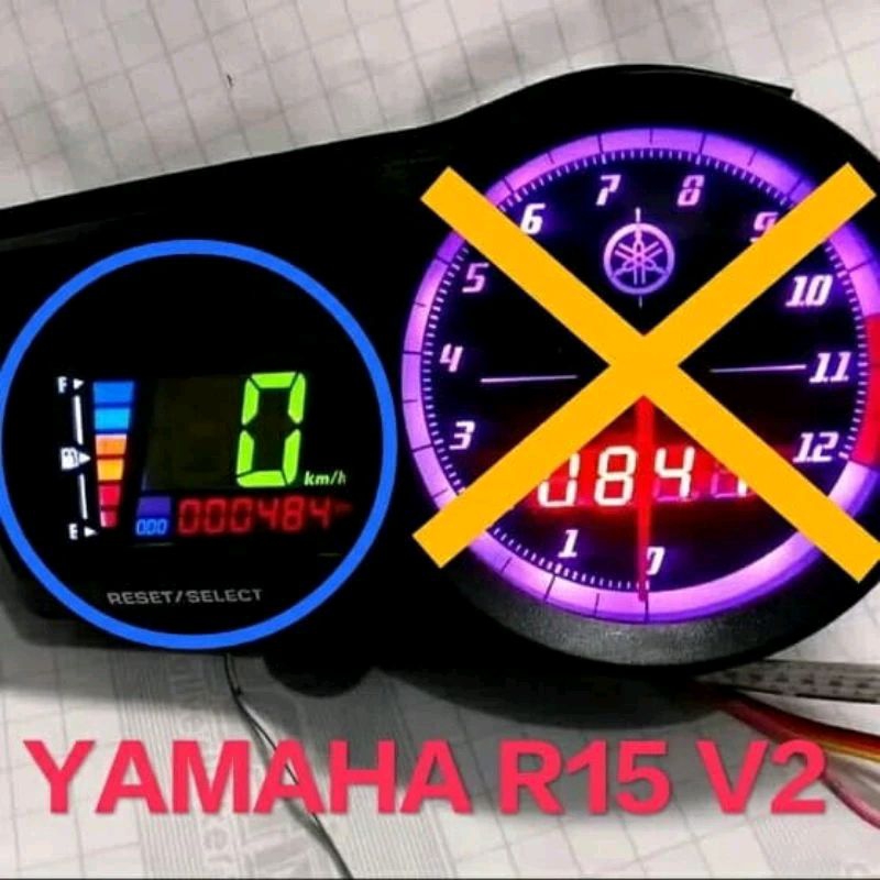 Yamaha R15 V2 LCD SPEEDOMETER STICKER | Shopee Philippines