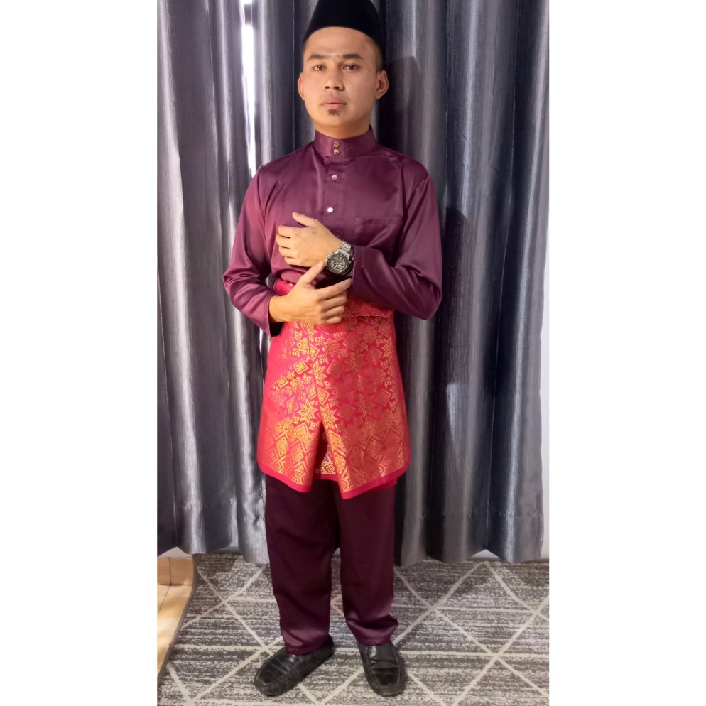 [D84] 1 Stell baju melayu teluk belanga Men NEW Color Discount Today ...