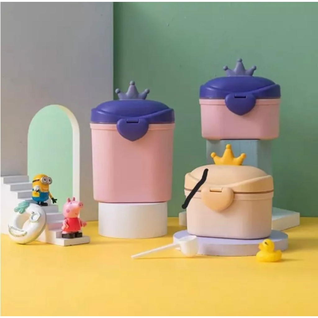 Ms 800 ml box, portable king-shaped baby milk powder storage box ...